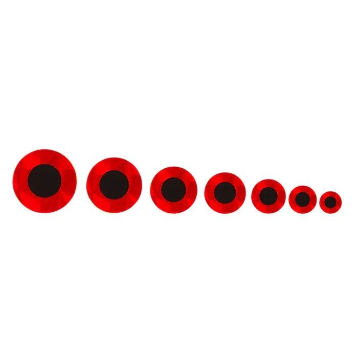Fulling Mill Flat Stick On Eye Red | Mossy Creek Fly Fishing